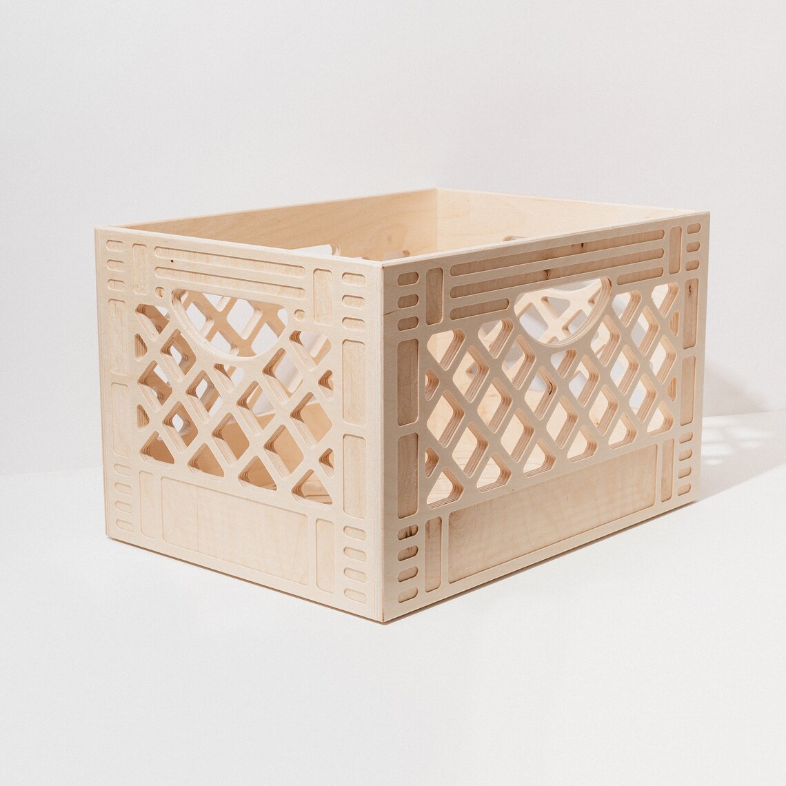 Record Storage // Wooden Milk Crate // Vintage Inspired Milk - Etsy