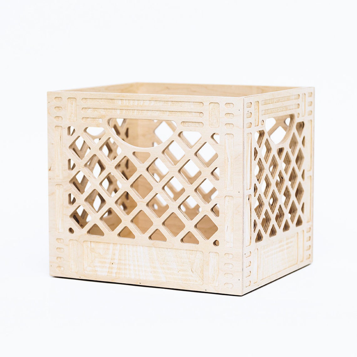 The Record Collector // Wooden Milk Crate // Vinyl Storage // | Etsy