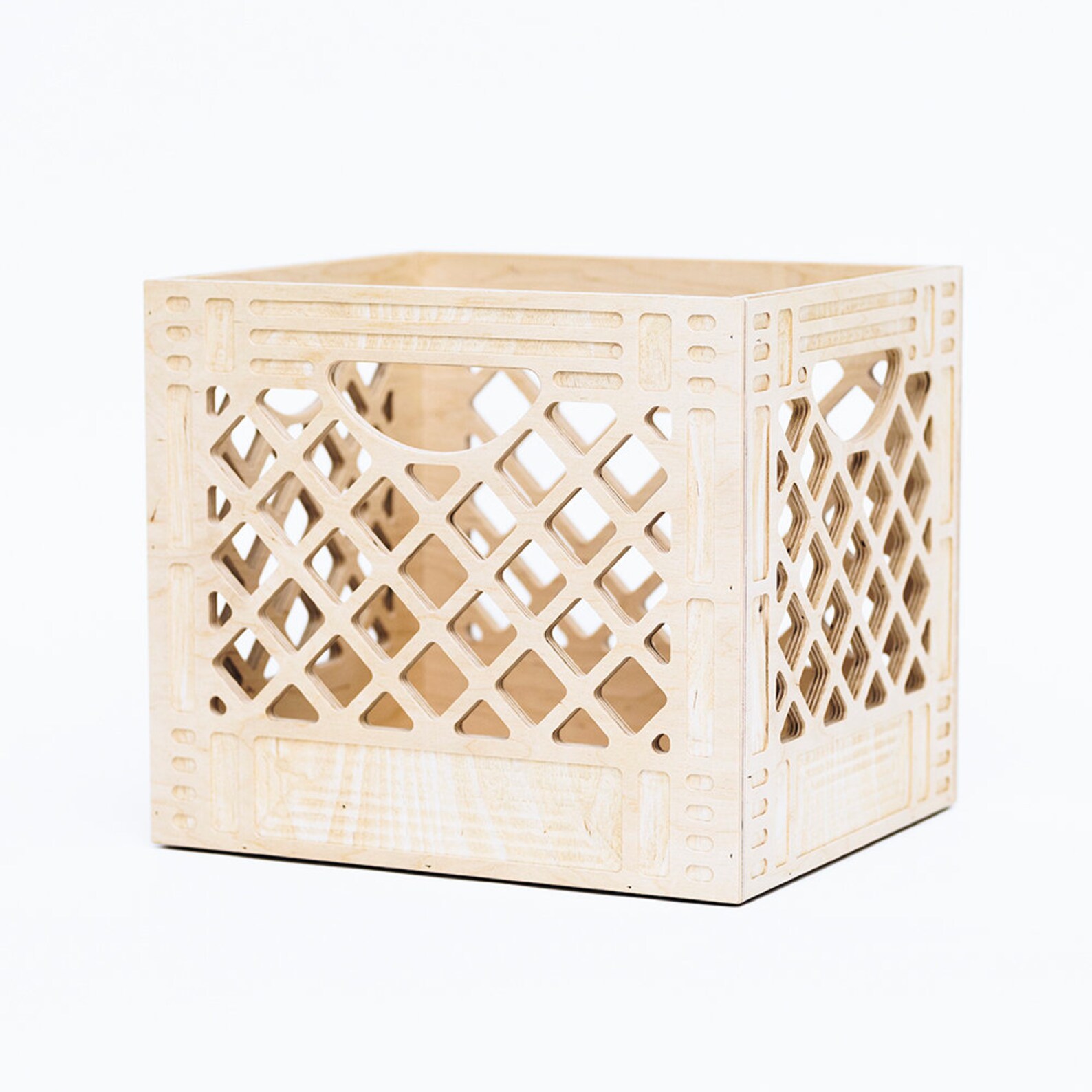 The Record Collector // Wooden Milk Crate // Vinyl Storage // | Etsy