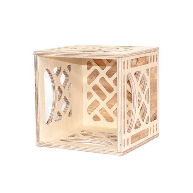 Record Storage // Mini Wooden Milk Crate // 45 Record Storage - Etsy