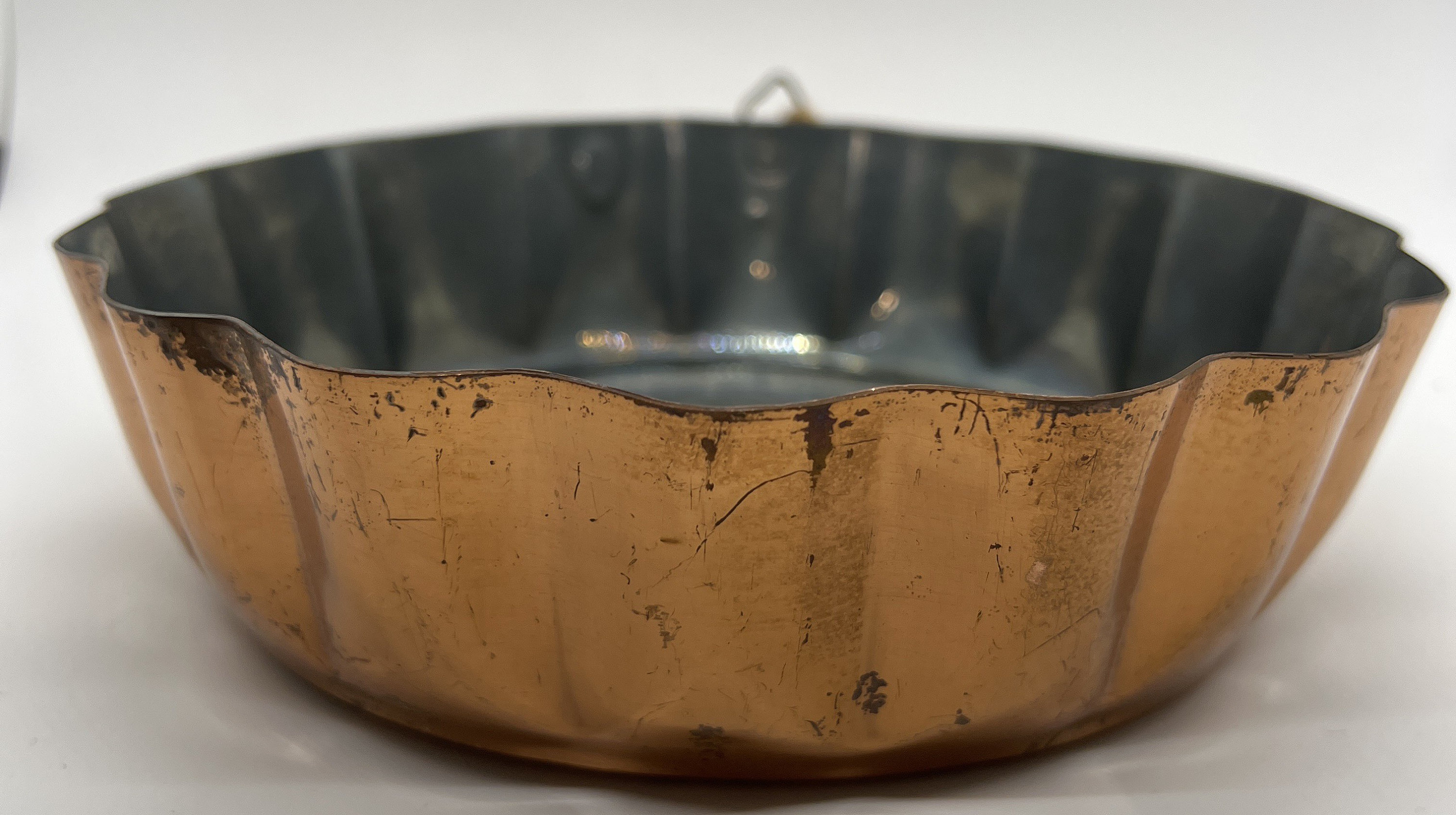 Vintage Copper Jell-o Mold, Original Patina, 7 Round, Solid Copper Made ...
