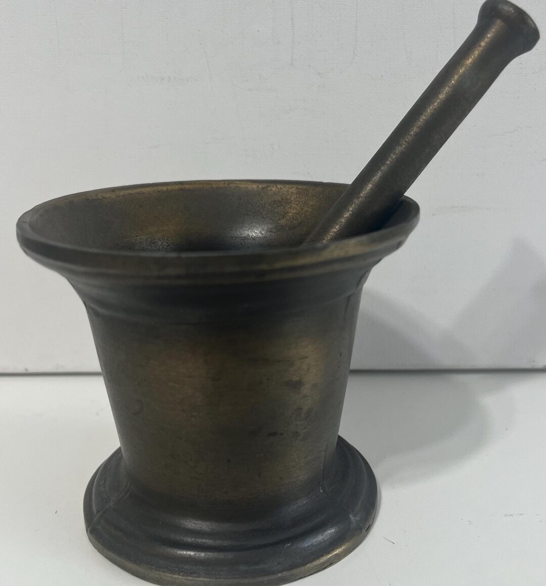 Vintage Brass Mortar and Pestle, 2.4 Lbs, Pharmacy Grinder - Etsy