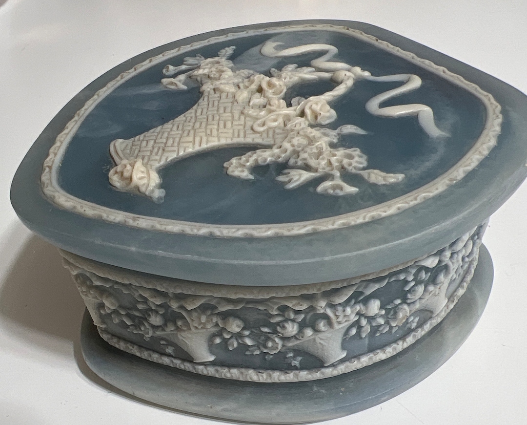 Incolay Stone Heart Box: Vintage Vanity Trinket Jewelry Box - Etsy