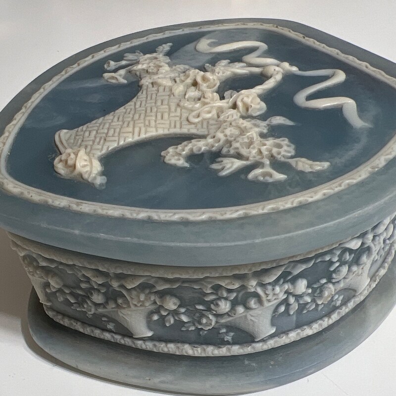 Genuine Incolay Stone Jewelry Box - Etsy