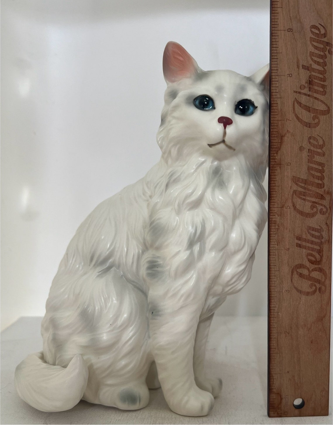 Vintage Lefton White Cat Figurine: Japan Porcelain, Blue Eyes - Etsy