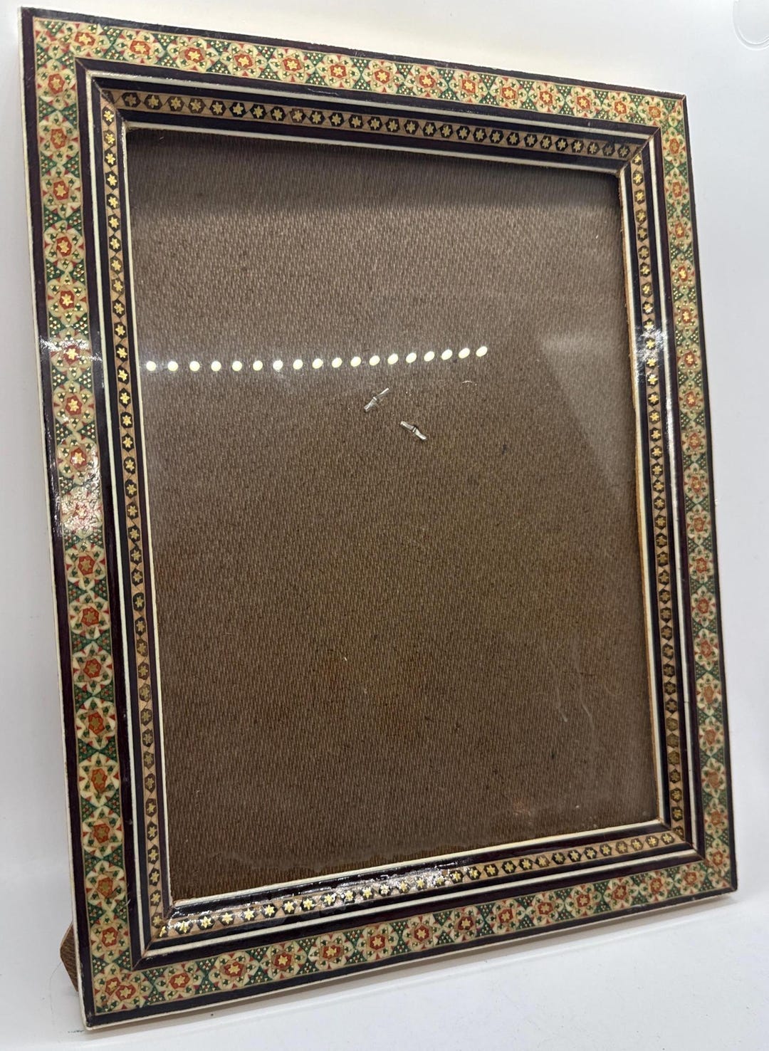 Vintage Persian Khatam Marquetry Plaque - Mosaic Frame Art (9x11" for ...