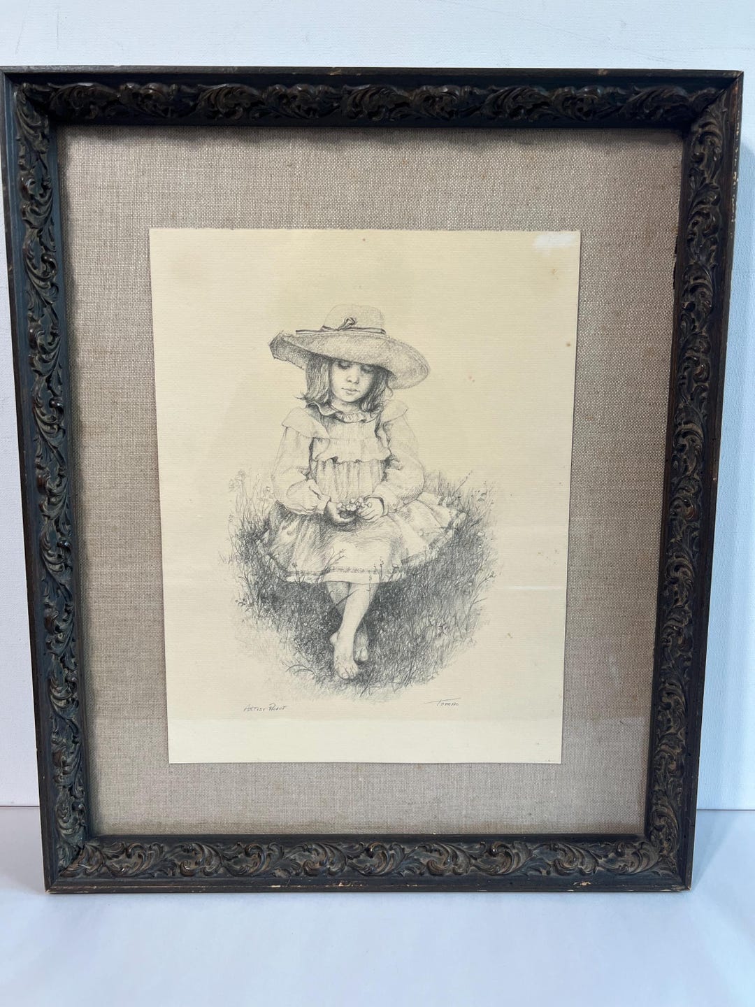 Vintage Jennie Tomao Artist Proof Framed Lithograph Signed, Vintage ...
