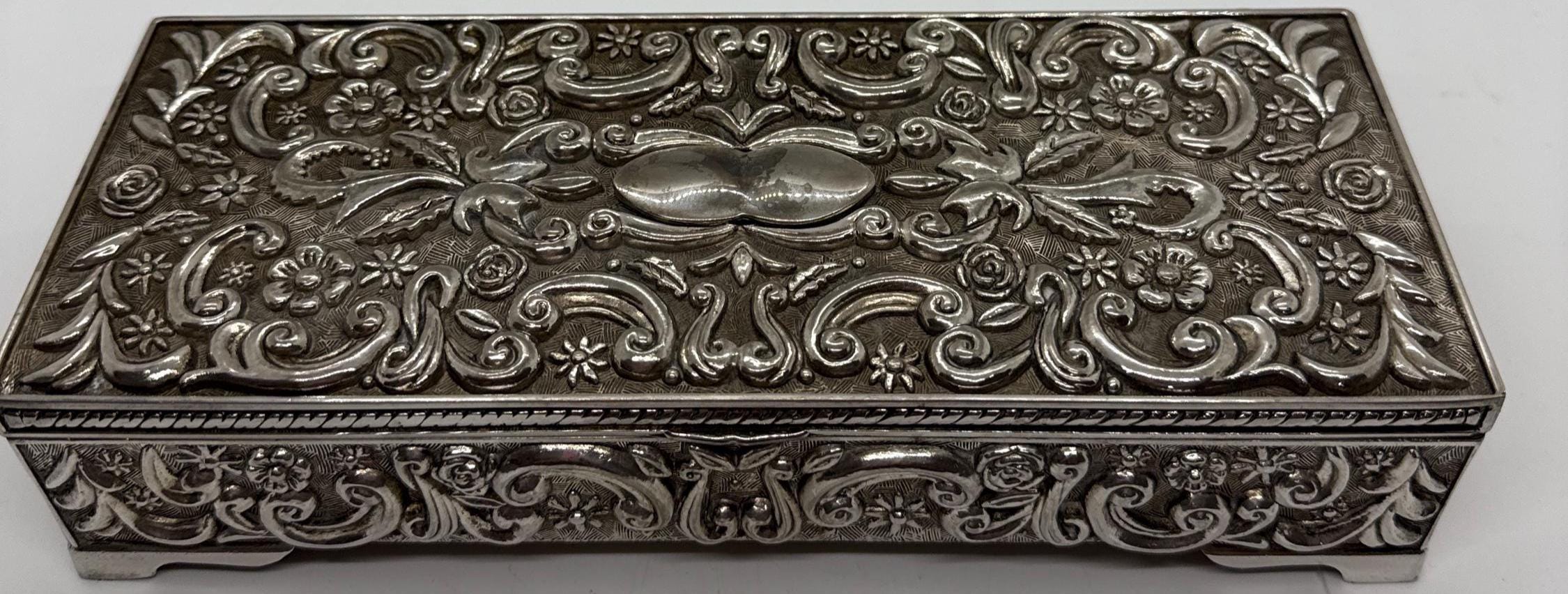 Vintage Godinger Silver Plate Music Box: Dr. Zhivago Trinket Jewelry ...