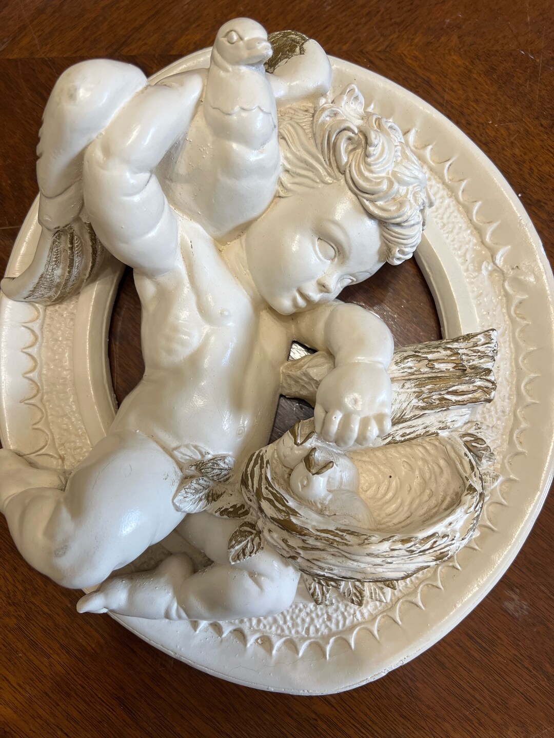 Vintage Cherub Wall Plaque by Universal Statuary Corp, 1964, Marotta ...