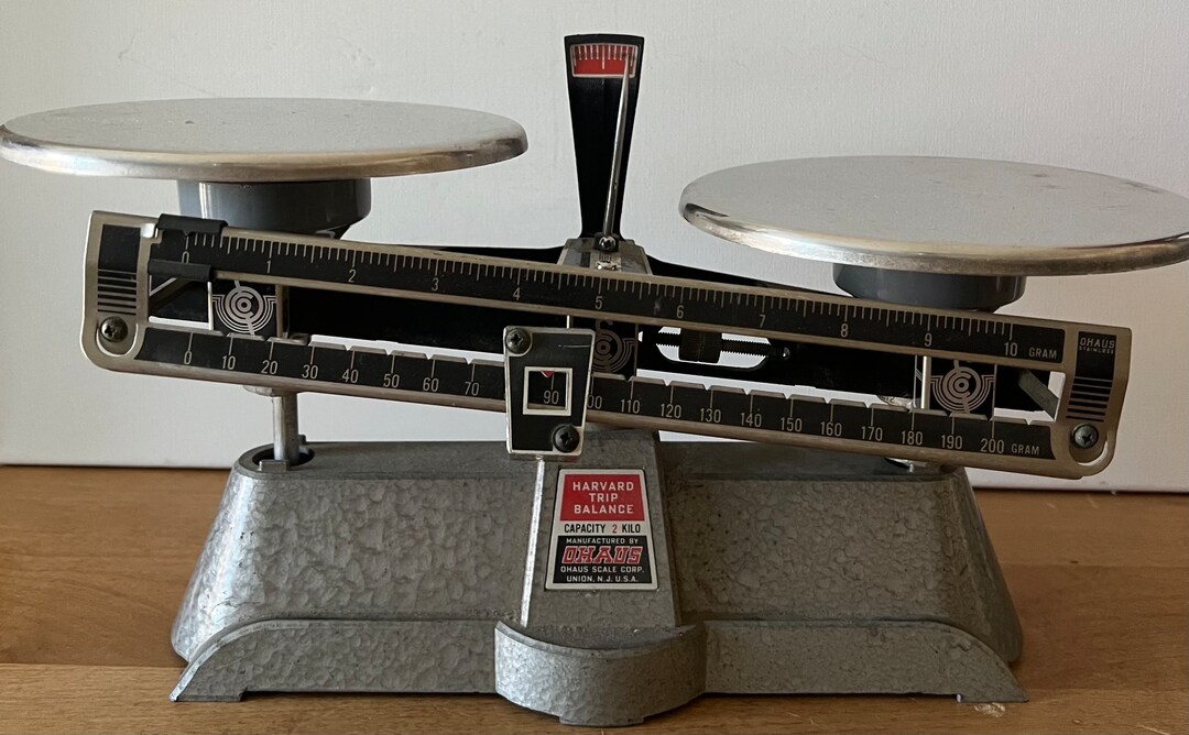 Vintage OHAUS HARVARD Trip Scale, 2kg 5lb Capacity, Ohaus Scale Corp ...