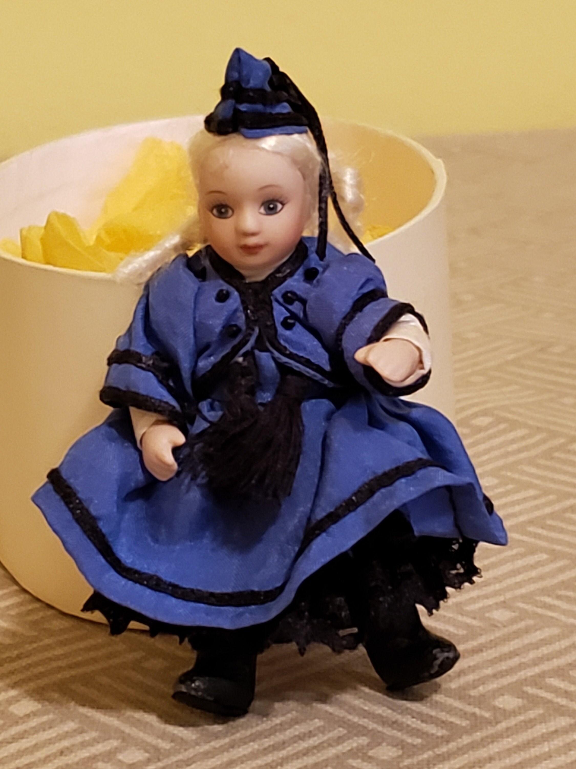 The Palmary Collection Three Heart Porcelain Miniature Doll - Etsy Hong ...