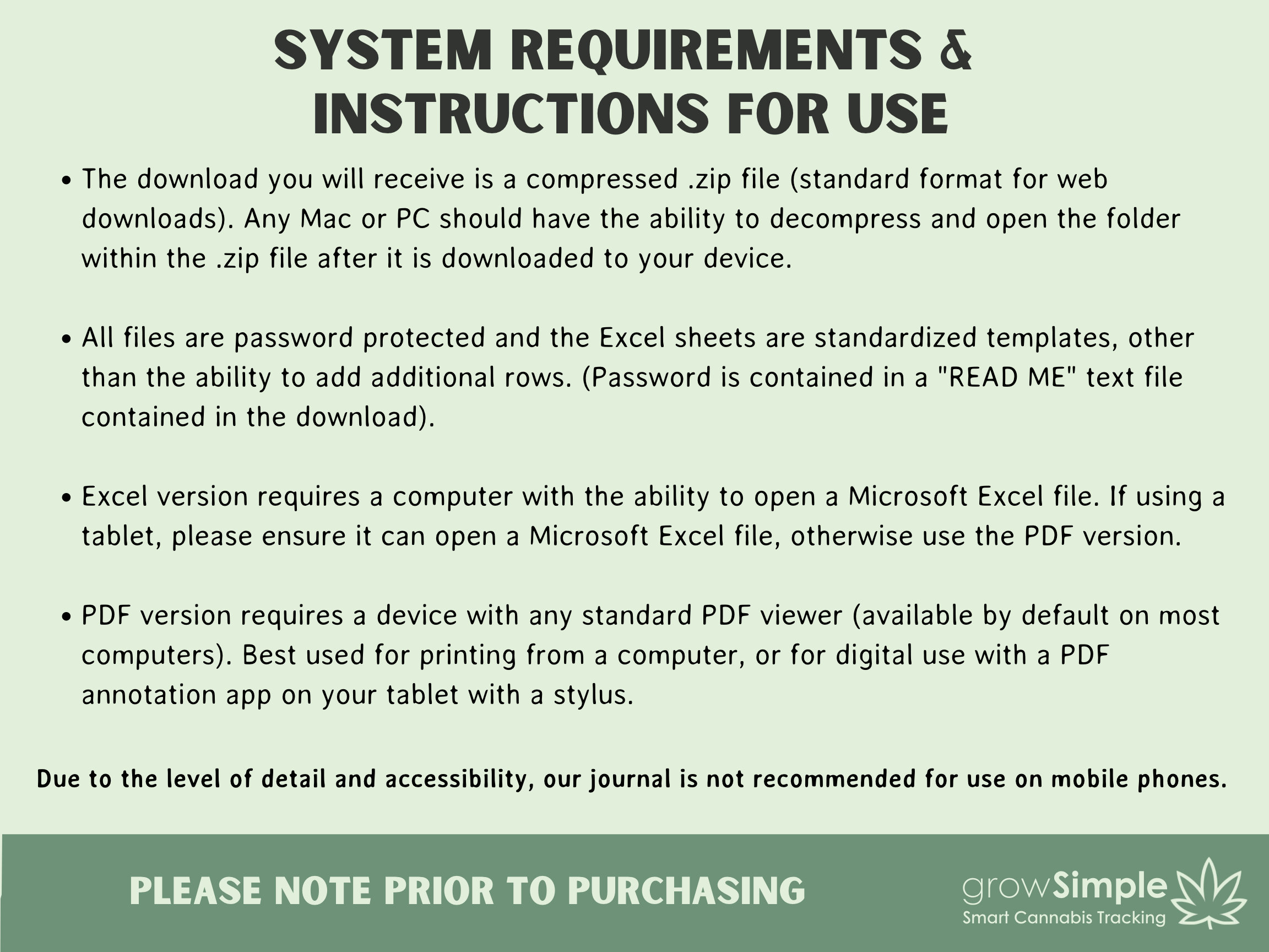 Cannabis Grow Journal / Log With 7 Templates | Daily & Weekly | Digital ...