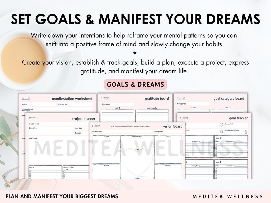 Wellness Planner – 30 Daily, Weekly & Monthly Templates (digital ...