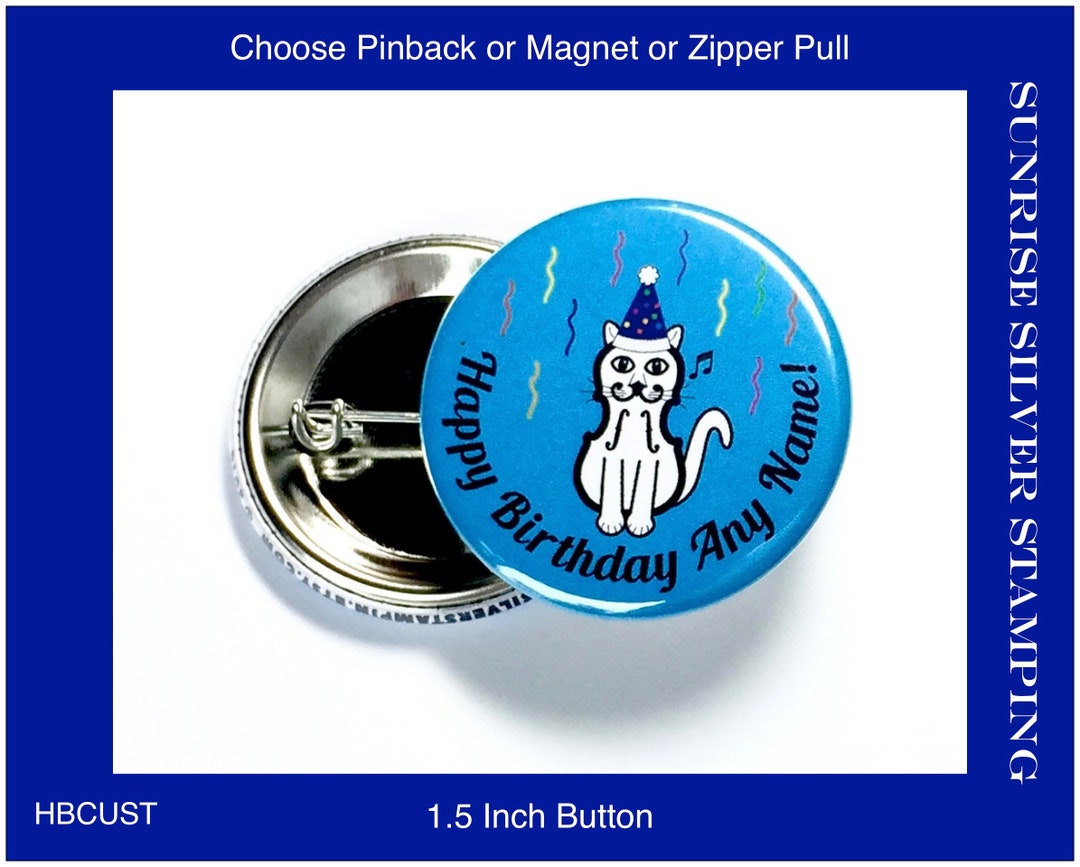 Happy Birthday Pin Birthday Button Music Birthday Party Etsy happy-birthday-pin-birthday-button-music-birthday-party-etsy