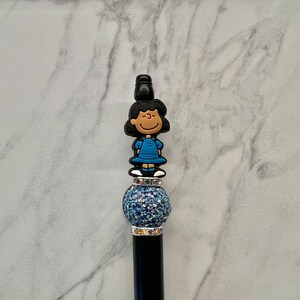 Cartoon Peanuts Character Beaded Pens, Silicone Focal Beads, Peppermint ...