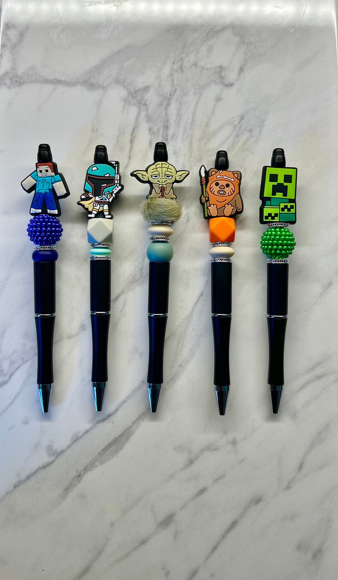 Video Game Characters Beaded Pens, Star Battle Characters Beaded Pens ...