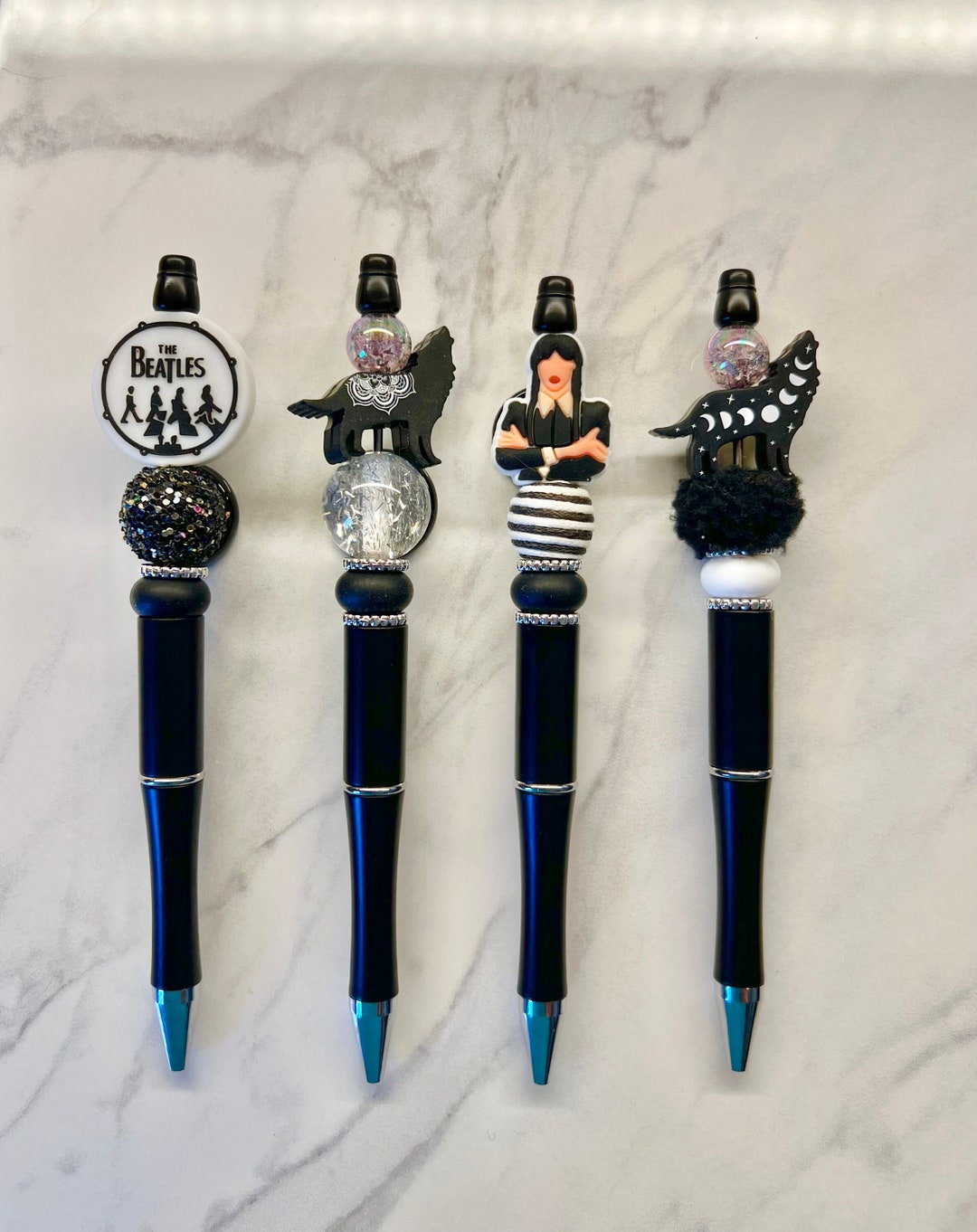 Beatles, Wolf, Goth Girl, Beaded Pens, Silicone Focal Beads, Music ...