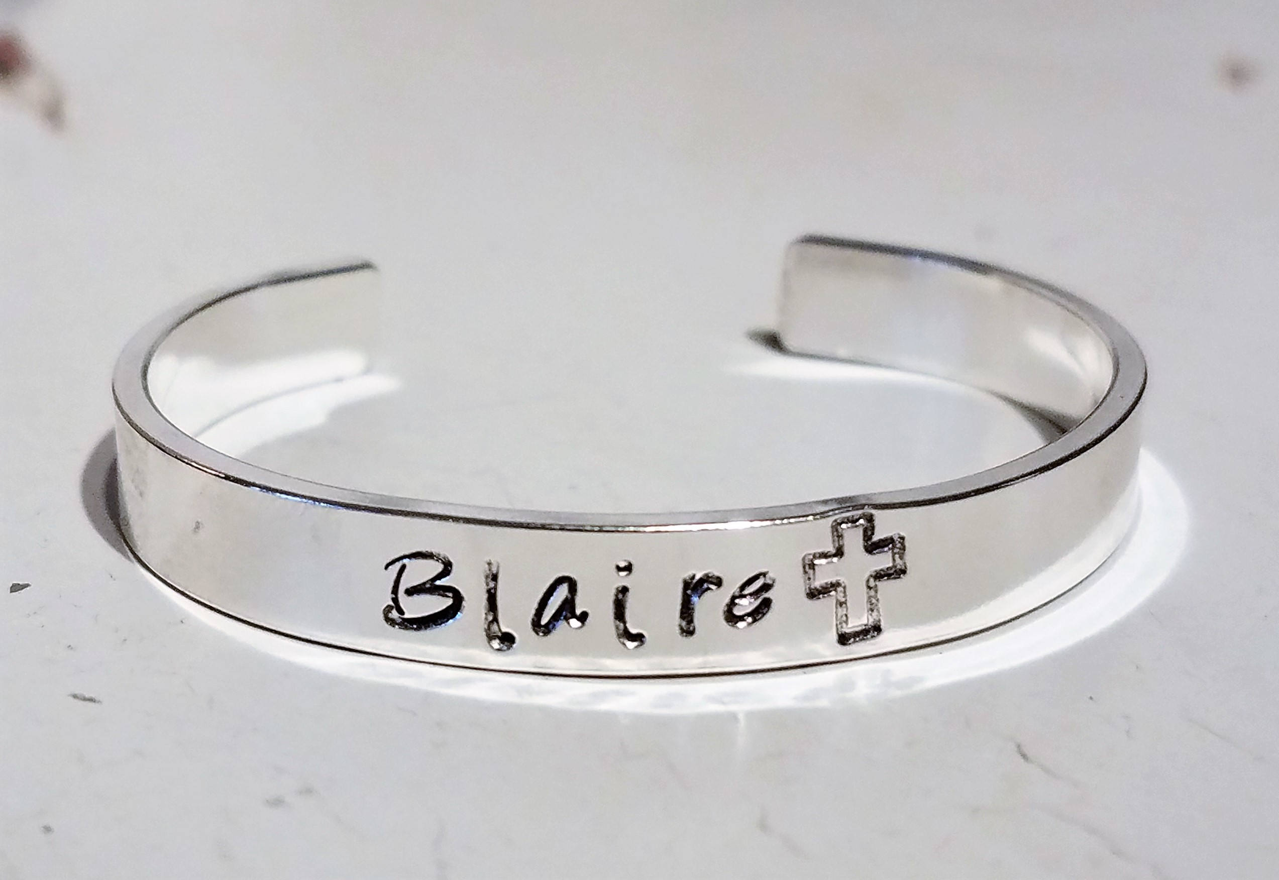 Sterling Silver Infant/baby/newborn Bangles; Hand-stamped; Custom ...