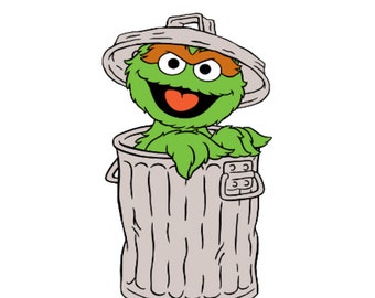 Oscar the Grouch Art | Etsy