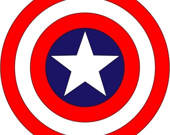 Captain America Laptop Sticker | Etsy