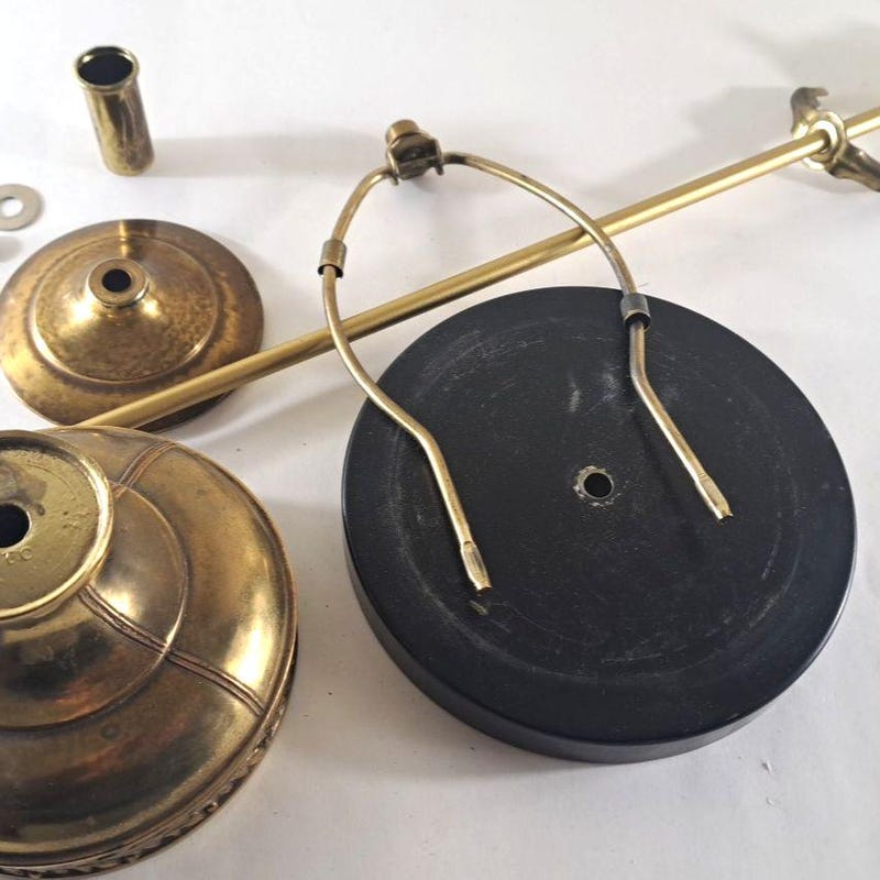 Brass Lamp Base Square - Etsy