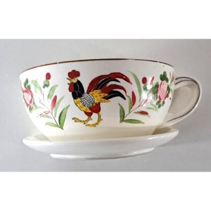 Vintage Lefton Rooster Rose Garden Wall Decor Retro Kitchen Teapot ...