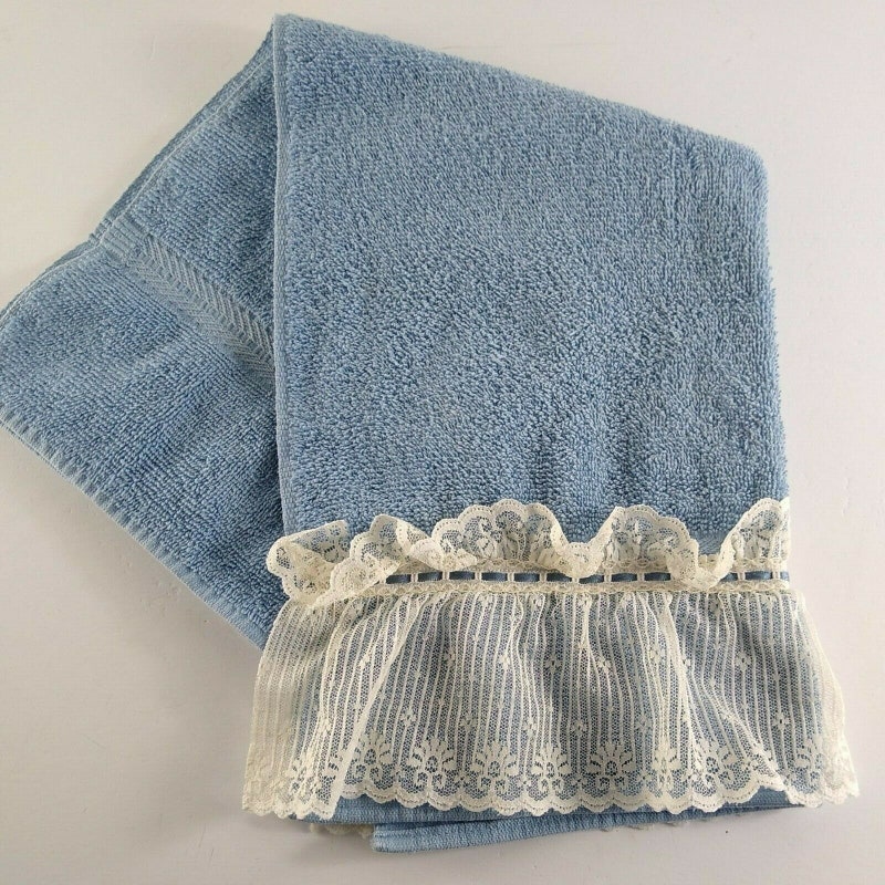 Towel With Lace - Etsy