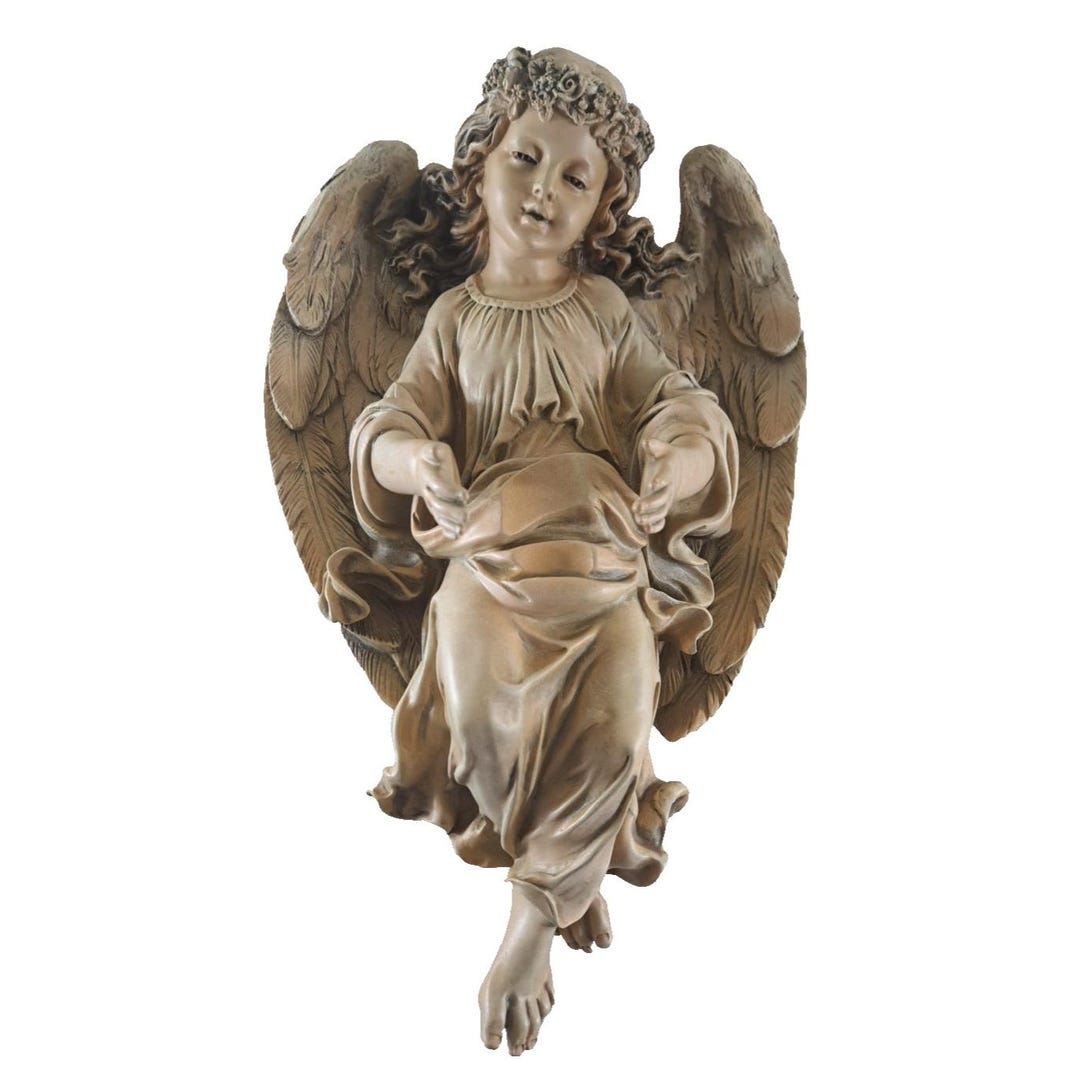 Neoclassical Angel Wall Decor Girl Art Nouveau Style Resin Home ...