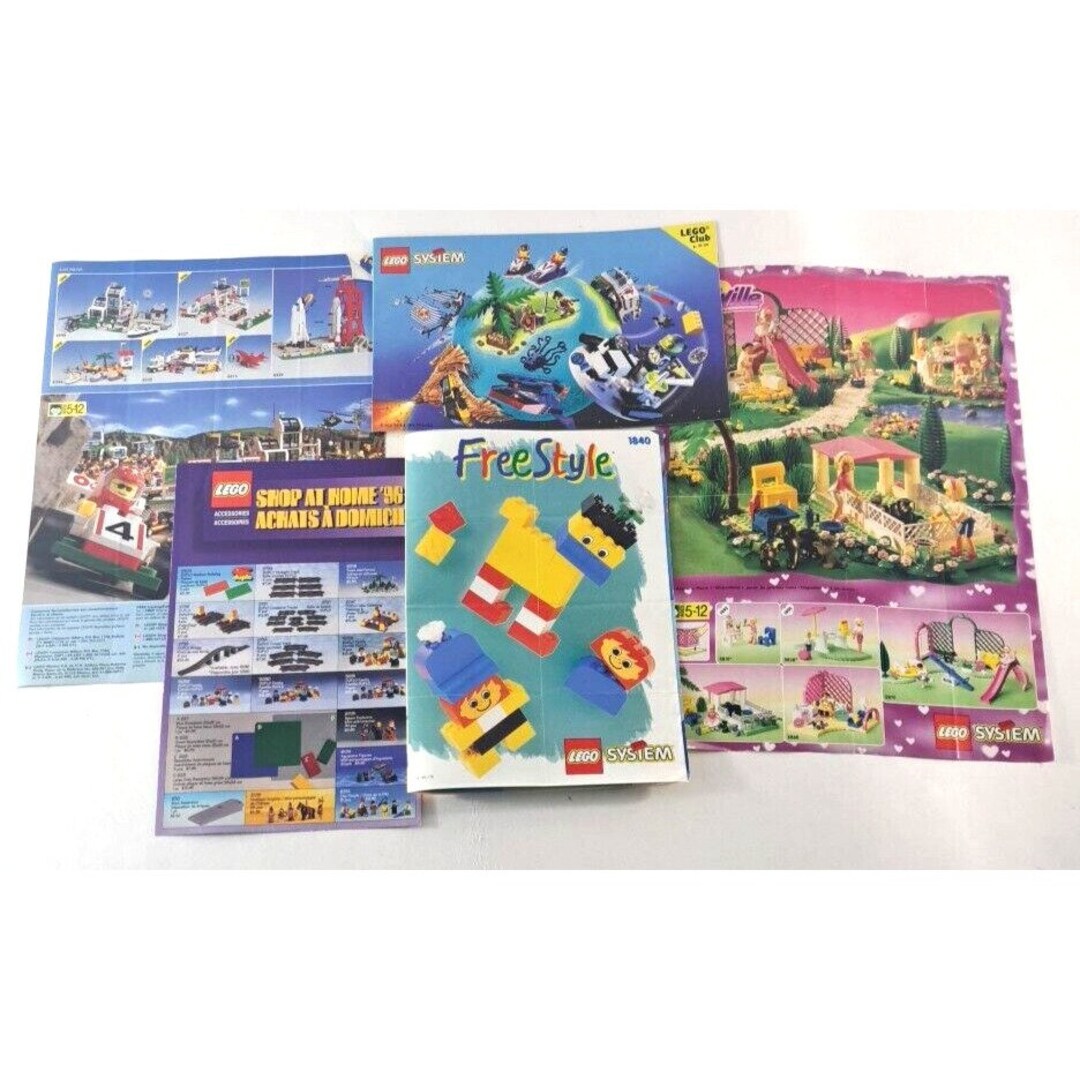 Vintage Lego Club Systems Brochures Catalogs Lot of 5 Belville Free ...