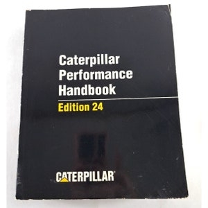 CAT Caterpillar Performance Handbook Edition 24 1993 Black Cover Very ...