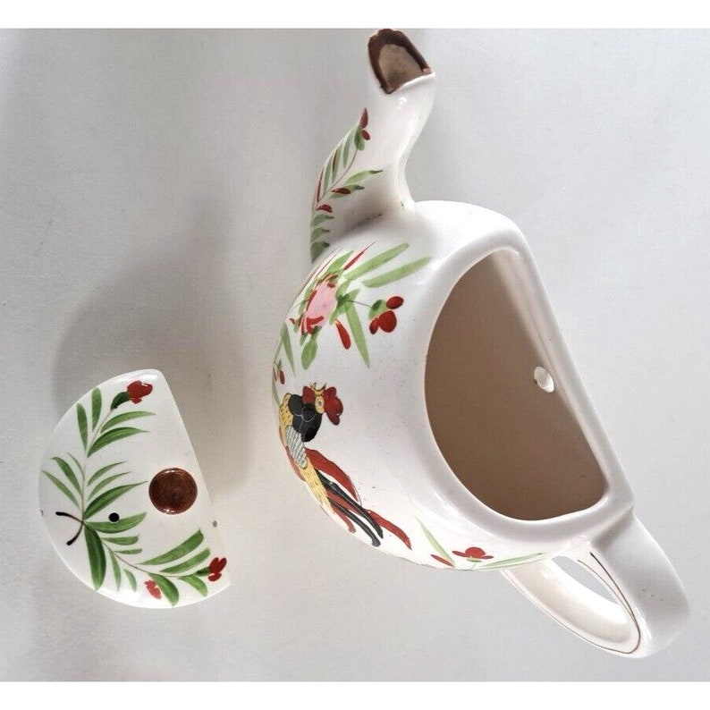 Vintage Lefton Rooster Rose Garden Wall Decor Retro Kitchen Teapot ...