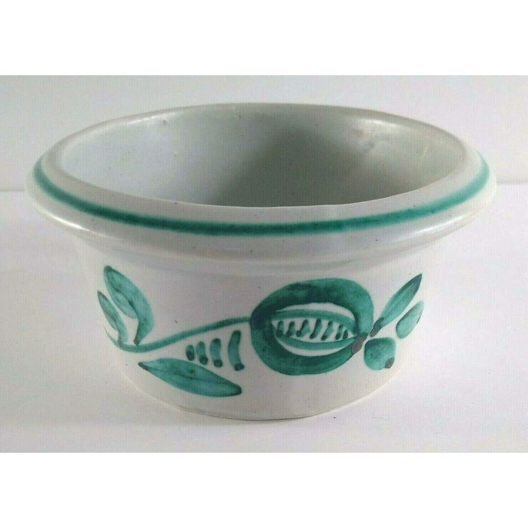 Vintage Teleflora Flower Pot Planter Made in Italy Stoneware Green ...