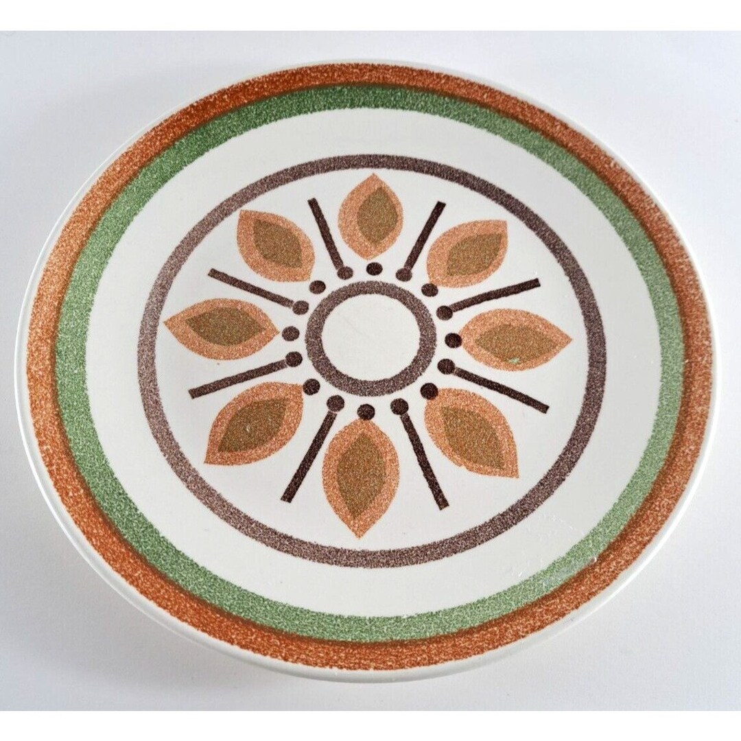 Vintage Taylor Smith Taylor Plate Indian Morn Ironstone 1970s Primitive ...