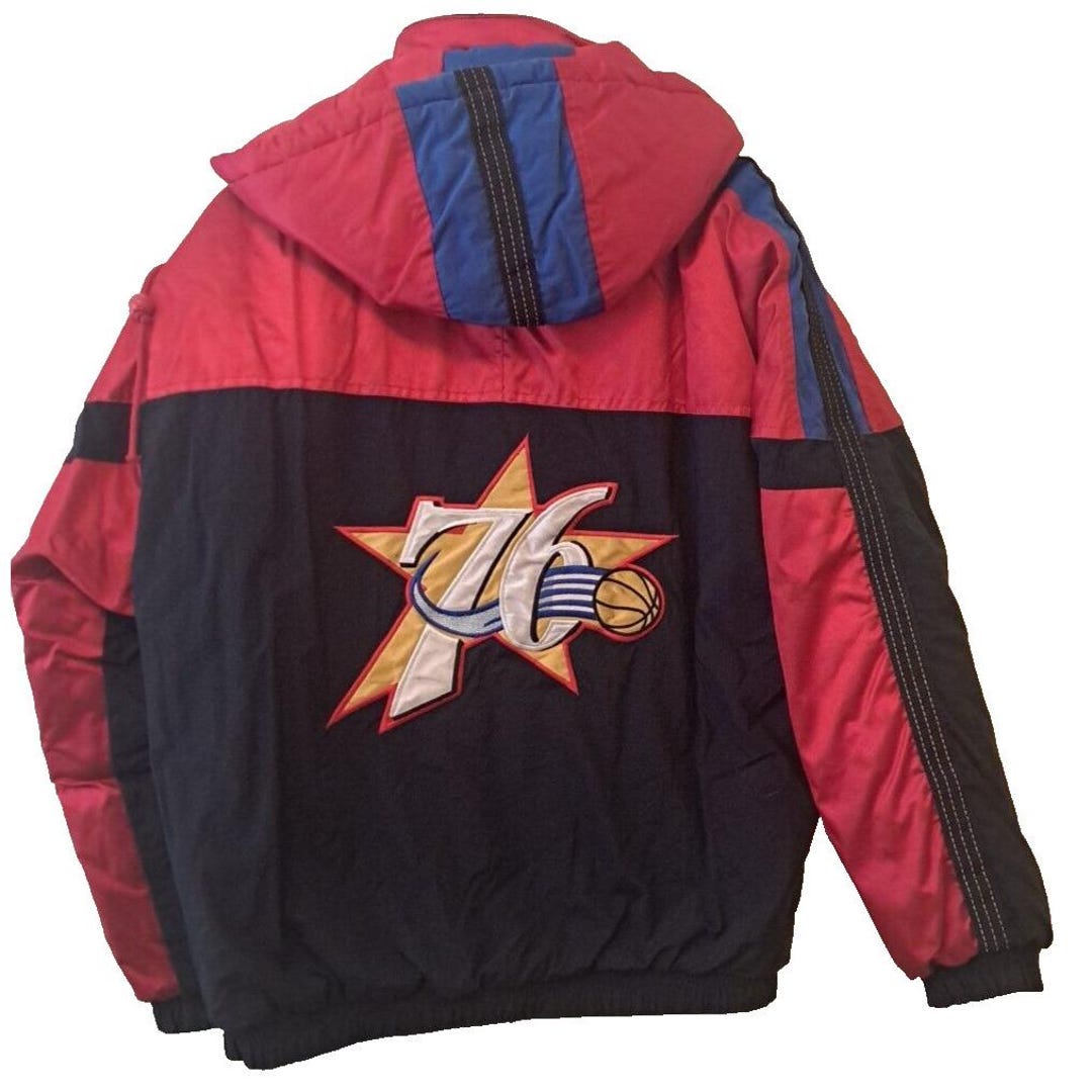 Vintage Philadelphia 76ers Starter Puffer Jacket 90s NBA Authentics ...