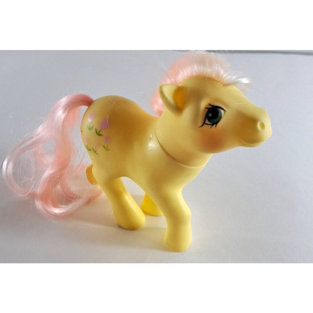 Vinta G1 My Little Pony Posey Yellow Pink Tulip Flowers 1984 - Etsy