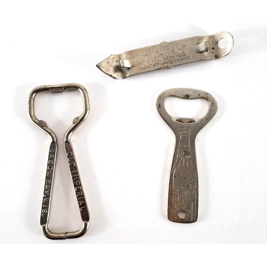 Vintage Beer Bottle Openers Lot of 3 Pabst Blue Ribbon Pfeiffer Old ...