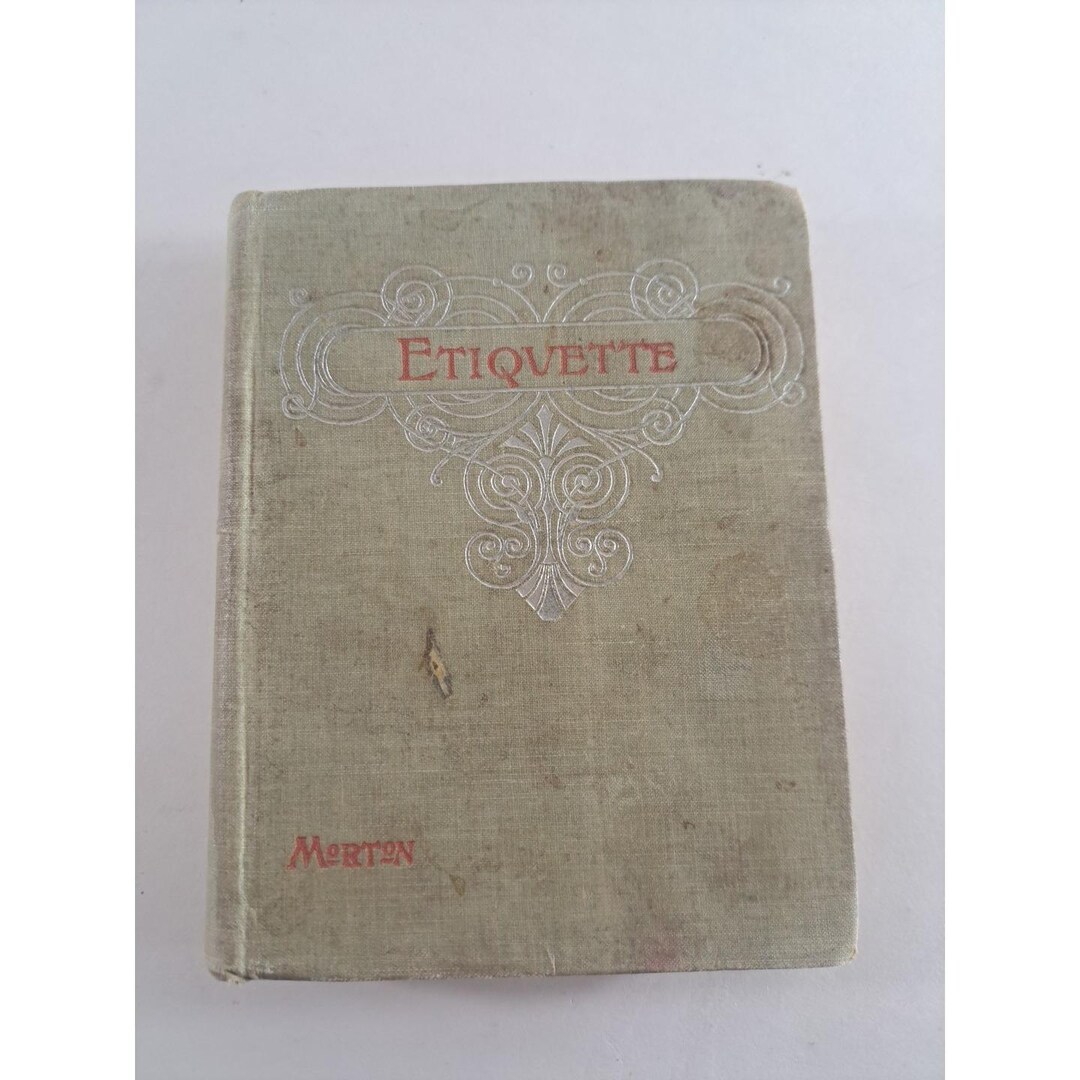 Antique Etiquette Book 1800s Victorian Women Morton 1892 Pocket Sized ...