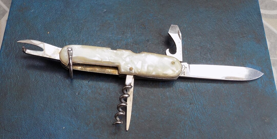 Vintage German Richartz Whale Brand Solingen Multi Tool Pocket Folding ...