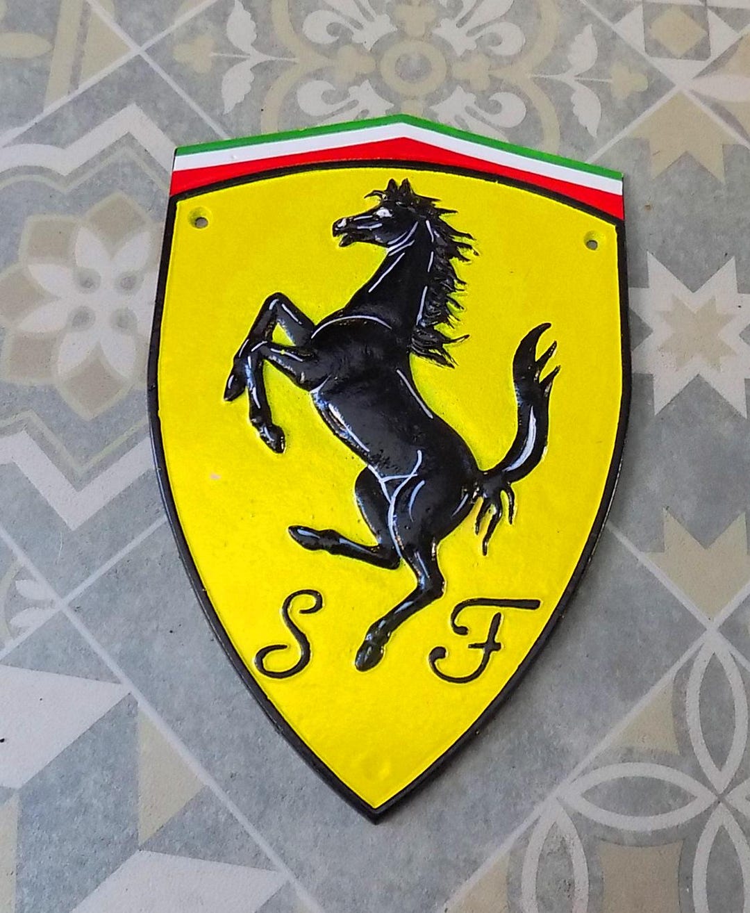 FERRARI Heavy 5 Colour Cast Iron " Advertising Sign - Etsy