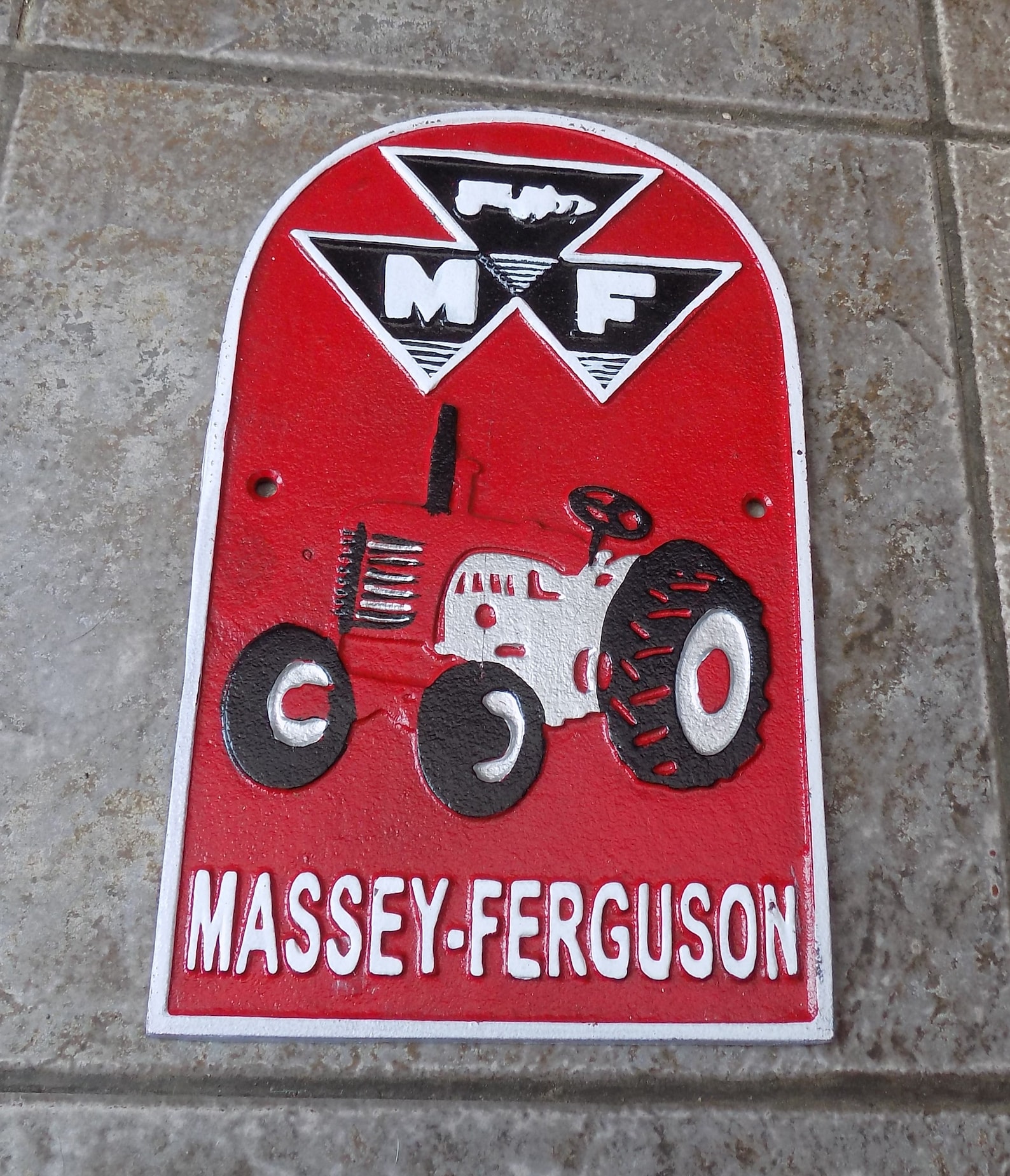MASSEY FERGUSON TRACTOR Superb Heavy Cast Iron Sign Colour | Etsy