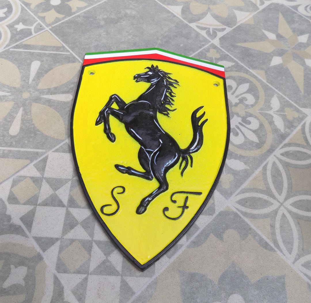 FERRARI Heavy 5 Colour Cast Iron " Advertising Sign - Etsy