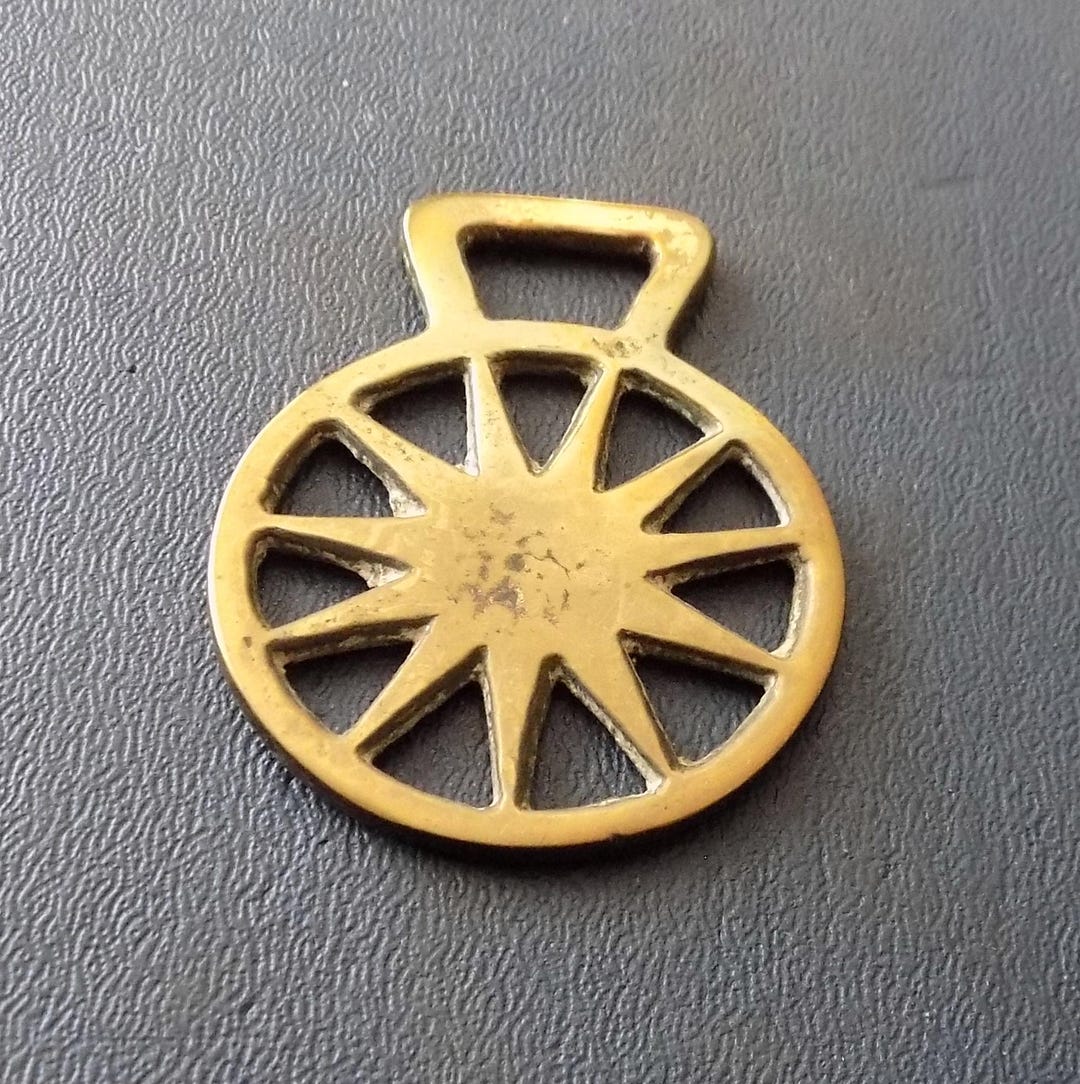 MINIATURE HORSE or Pony BRASS 11 Pointed Star Hendecagram Occult Design ...