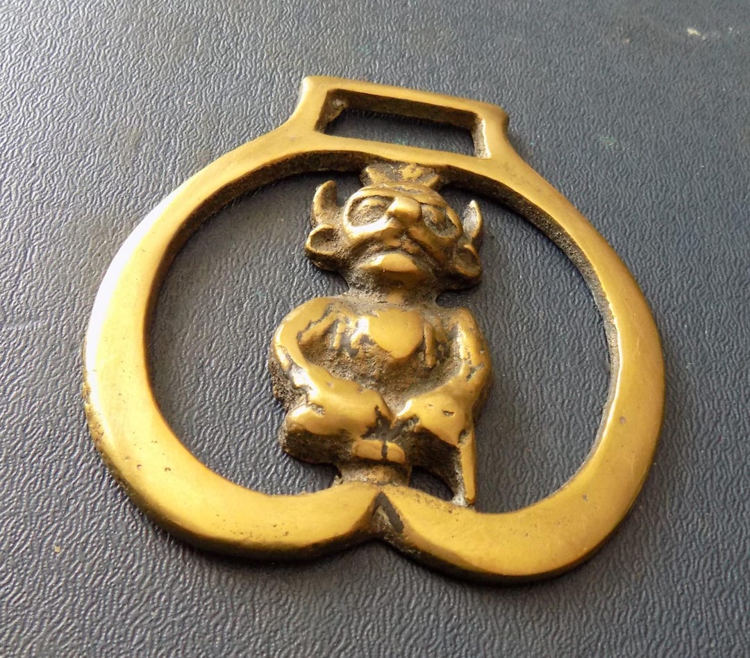 Antique Victorian HORSE BRASS the Lincoln Imp Made in England - Etsy