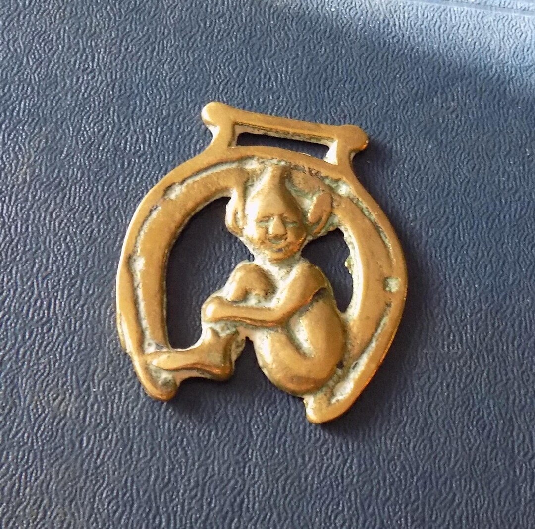 Miniature HORSE or PONY BRASS Cornish or Devon Pixie Piskey Style ...