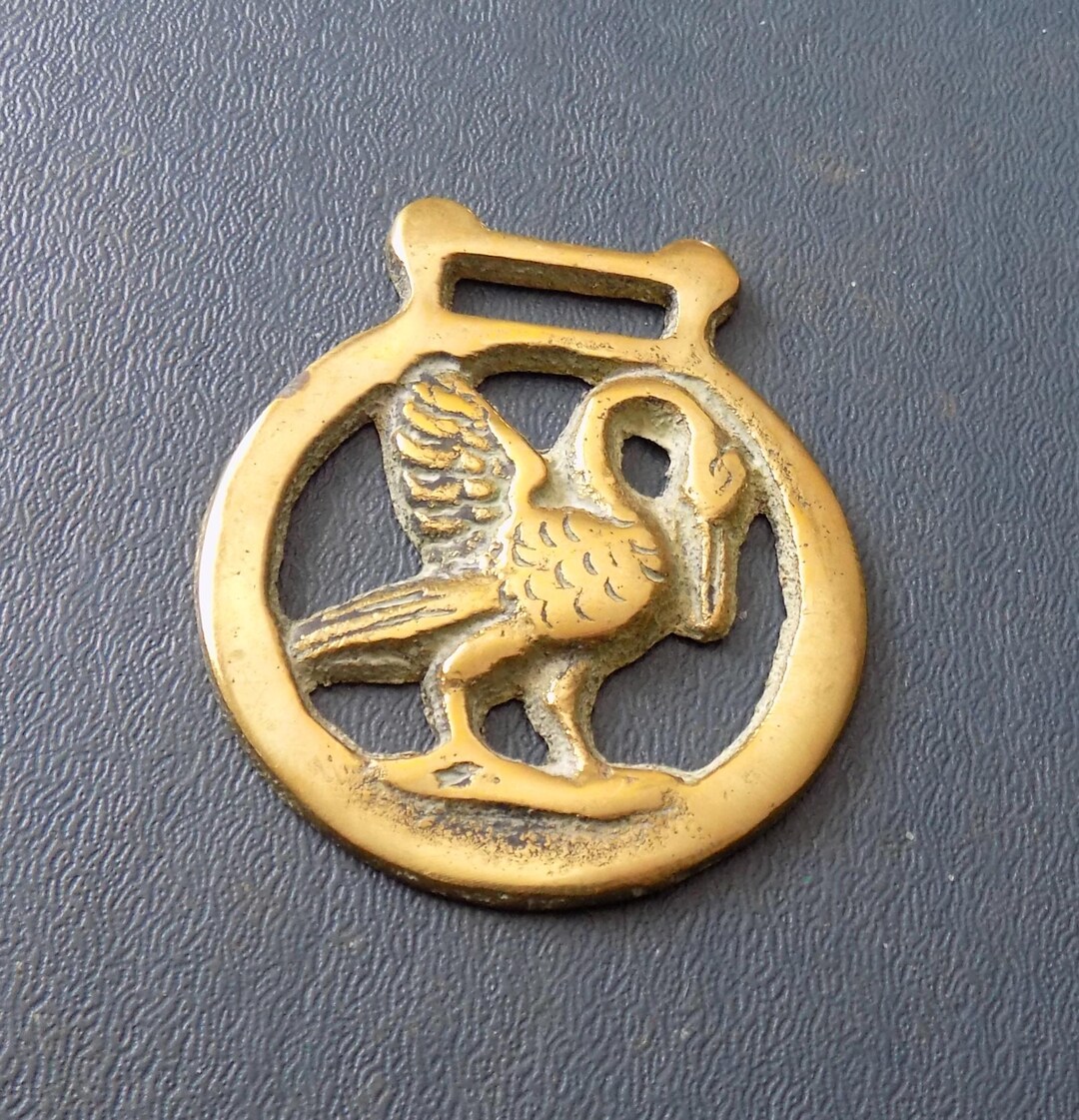Vintage Miniature HORSE or PONY BRASS " Pelican in Her Piety " Design ...