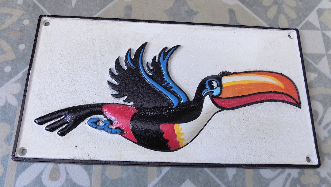 GUINNESS TOUCAN Superb Heavy Cast Iron Sign Plaque 30cm X 16cm - Etsy