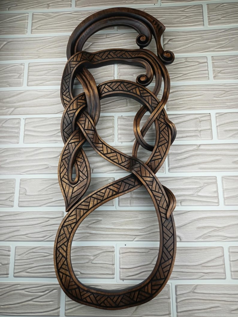 Large Scandinavian Sword Holder, Viking Sword, Celtic Pattern, Slavic ...