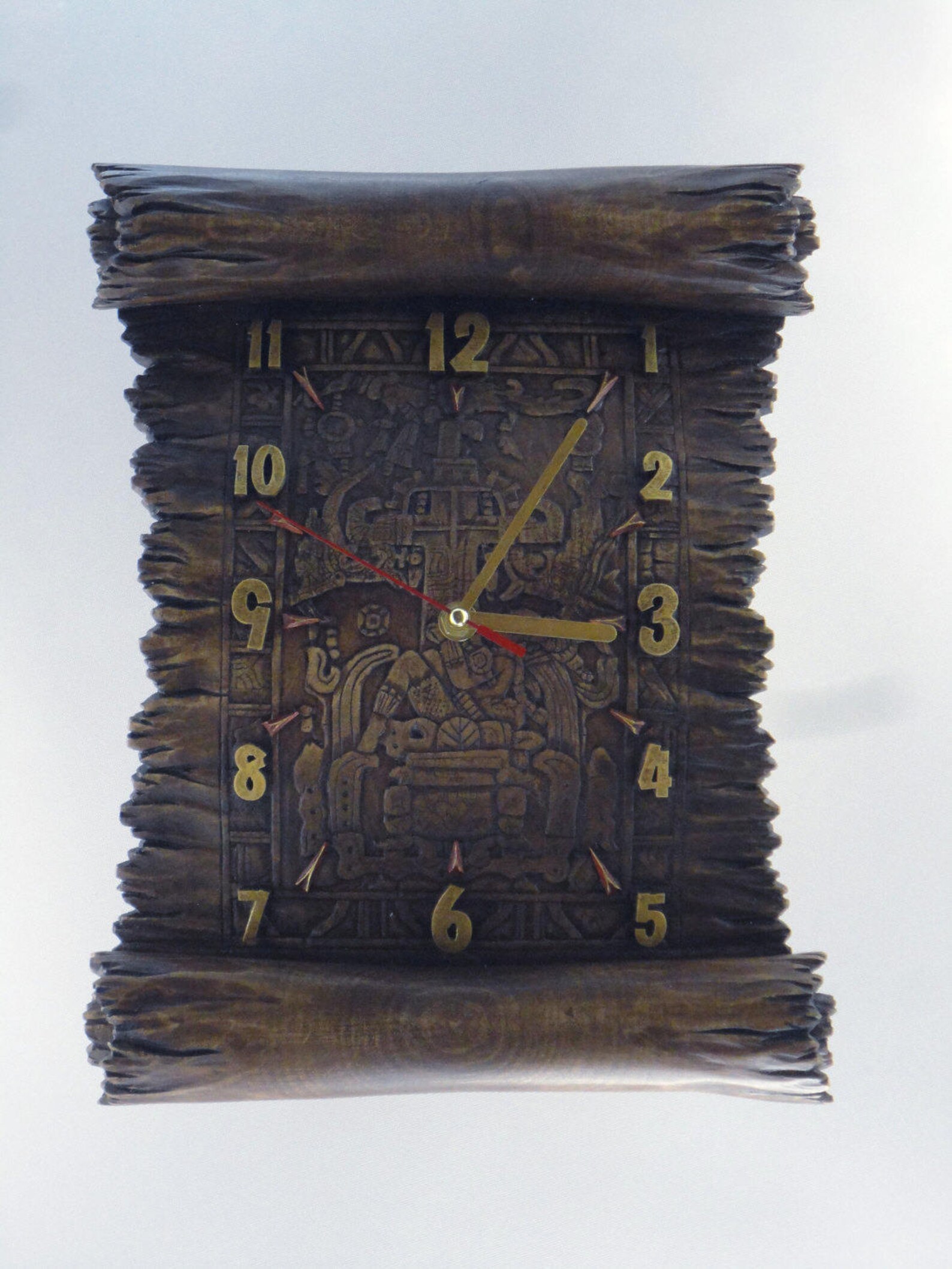 Wall Clock -ancient Scroll - Etsy