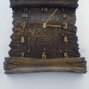 Wall Clock -ancient Scroll - Etsy