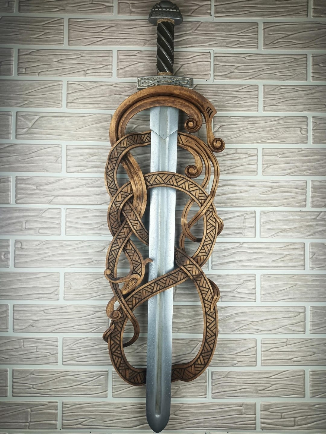Scandinavian Sword Holder, Viking Sword, Celtic Pattern, Slavic ...